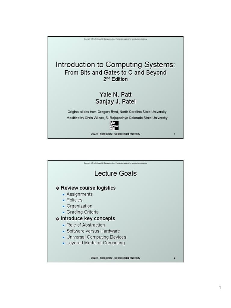 Lecture1 (C1) | PDF | Subroutine | Bit