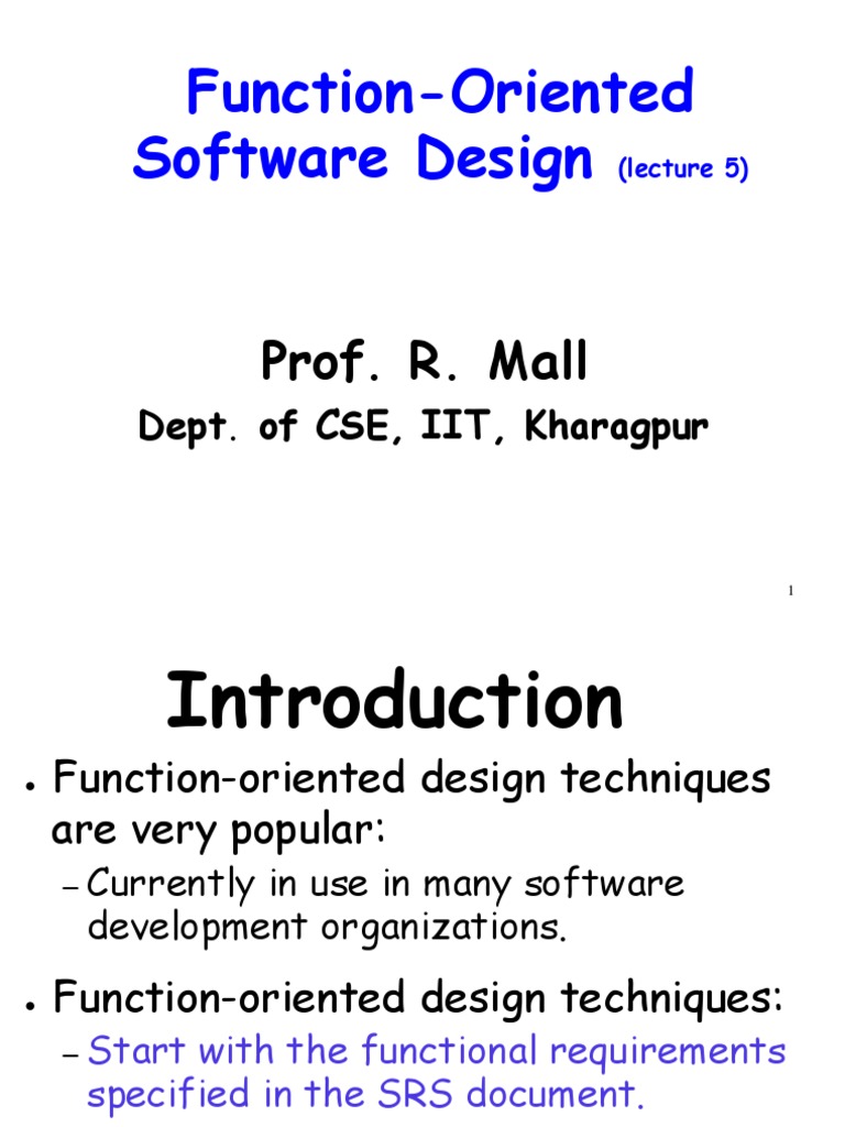 Function-Oriented Design Overview | PDF | Information Management ...