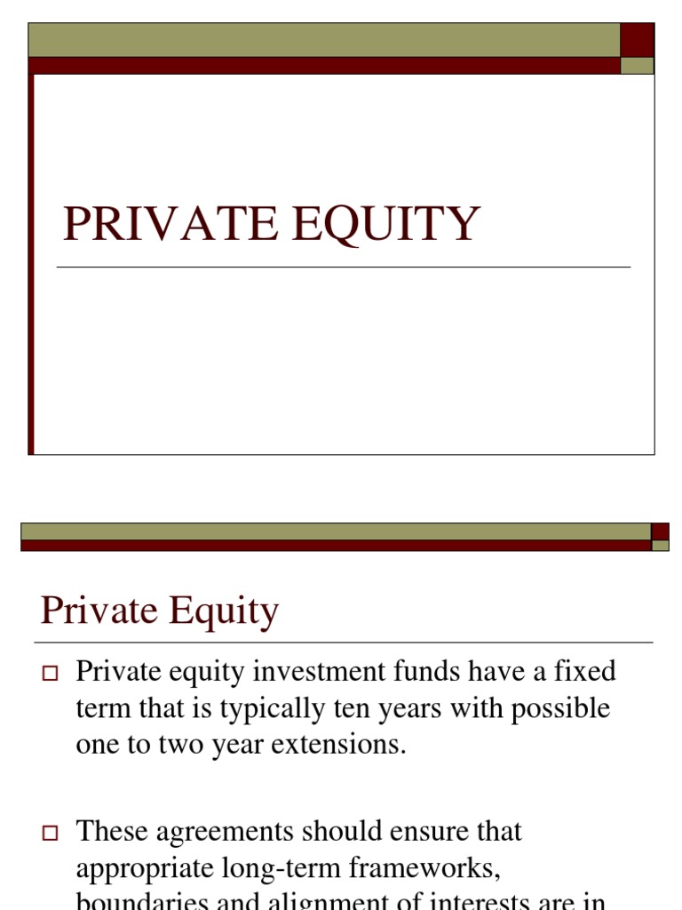Private Equity | PDF | Private Equity | Stocks