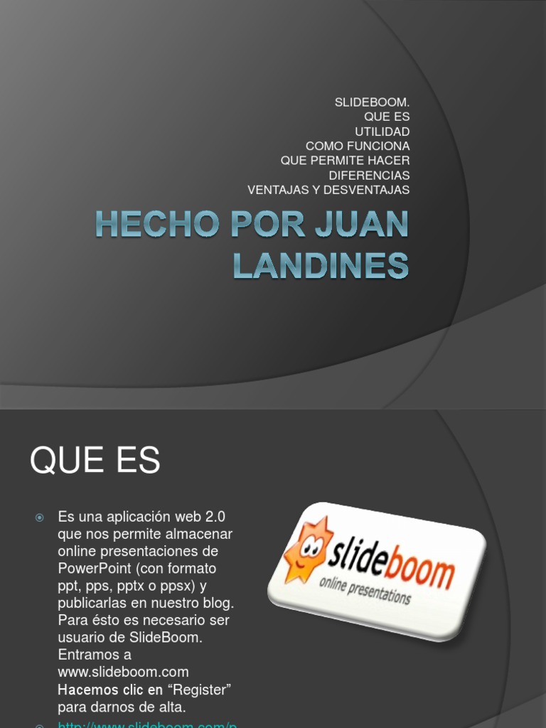 Ventajas y desventajas de SlideBoom | PDF | Microsoft PowerPoint ...