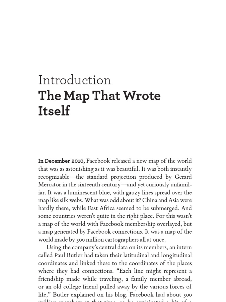 Facebook's Map of Human Connections | PDF | Map | Cartography