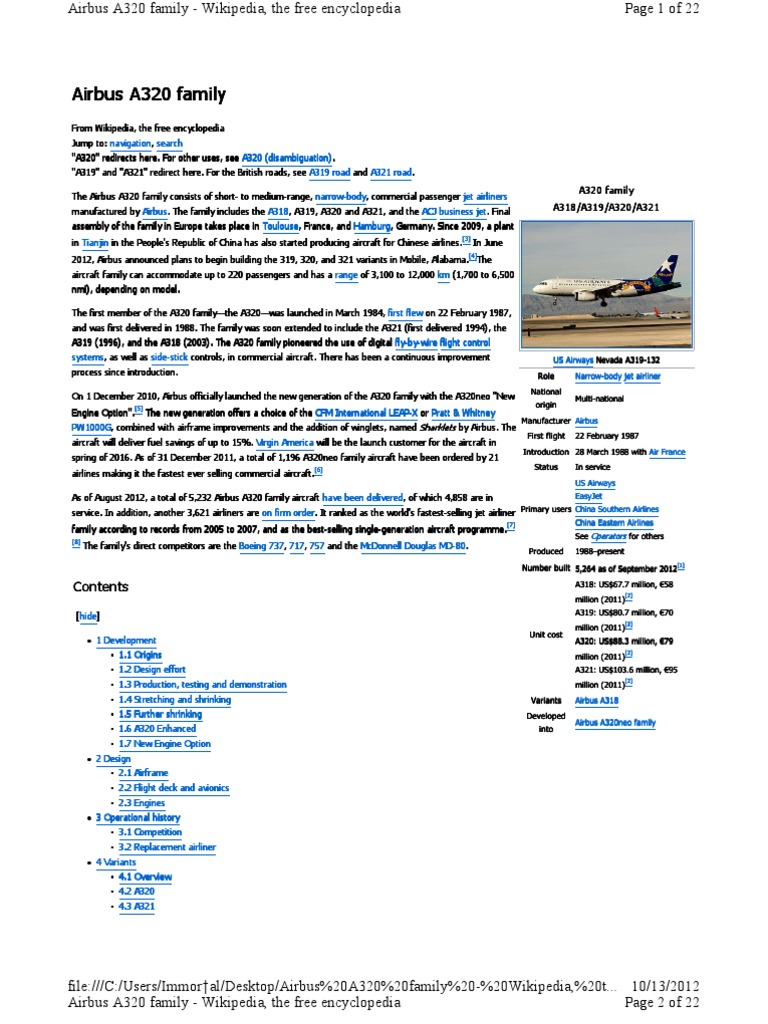 Airbus A320 | PDF | Airbus | Aerospace