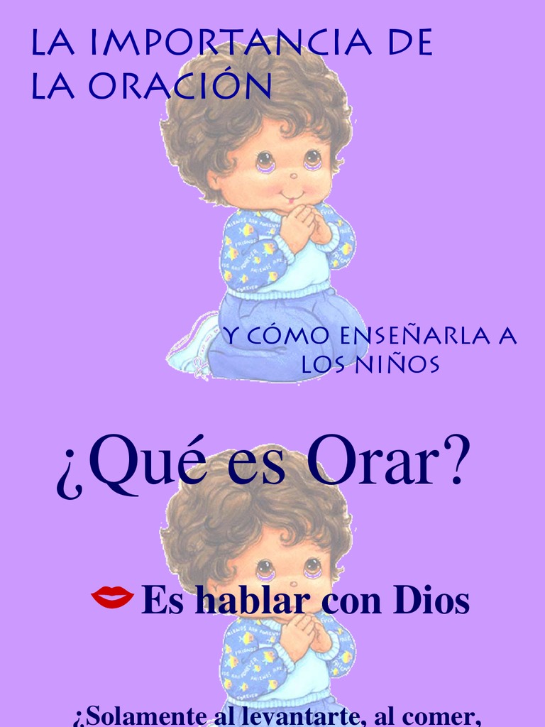 Enseñando a Orar a los Niños | PDF | Oración | Aprendizaje