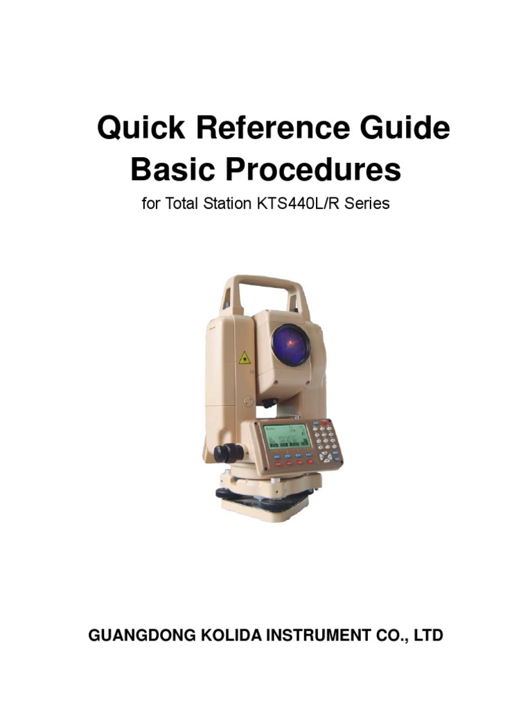 KTS Quick Guide | PDF | Angle | Geometric Measurement