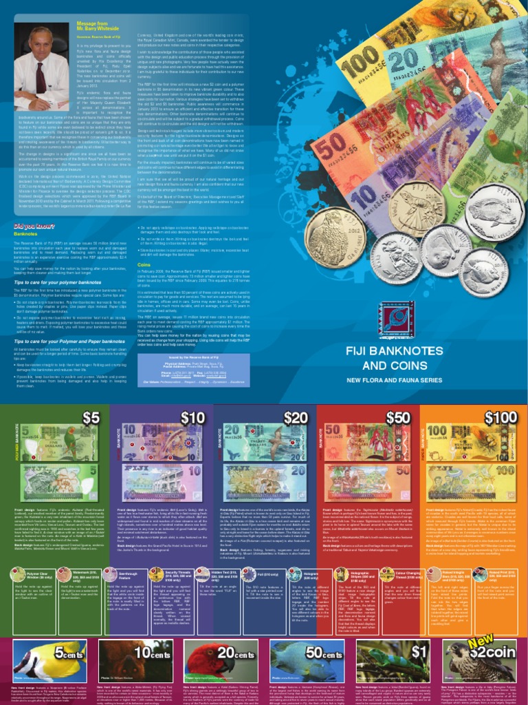 Fiji Banknotes and Coins 2013 | PDF | Banknote | Fiji