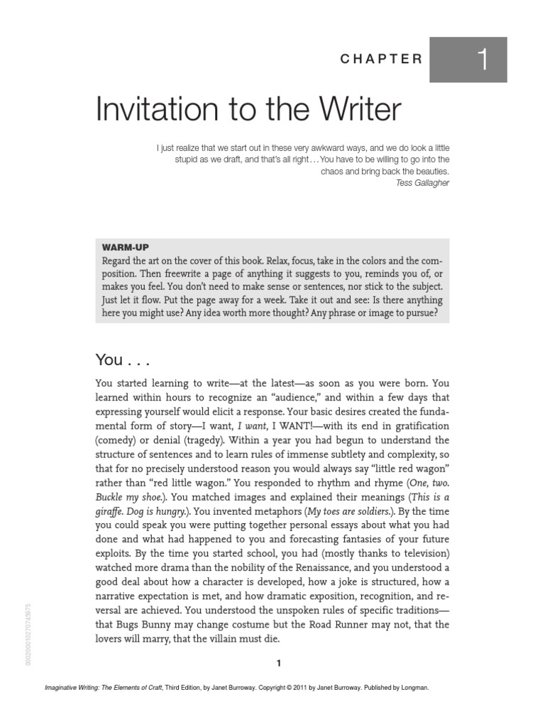 Imaginative Writing Ch1 | PDF | Genre | Writers