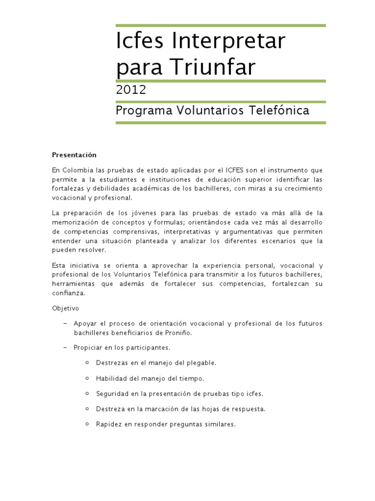 Cartilla Icfes Interpretar para Triunfar | PDF