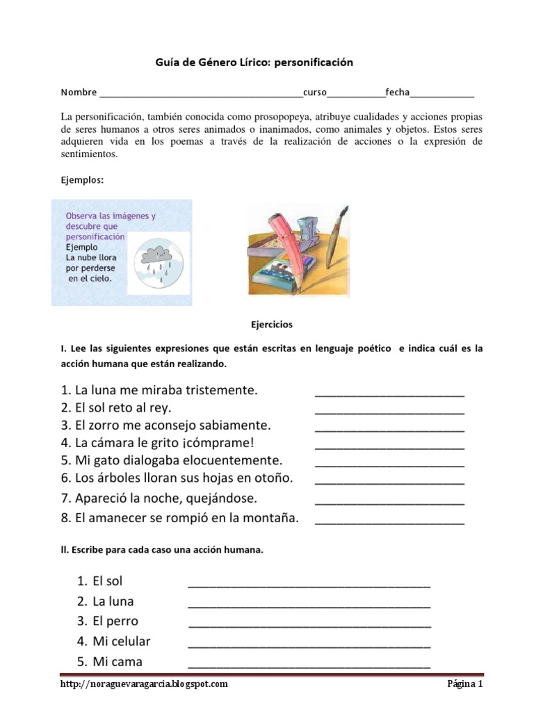 Personificación | Poesía