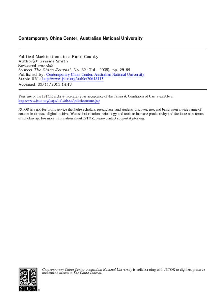 Political Machinations in A Rural County | PDF | Communist Party Of The ...