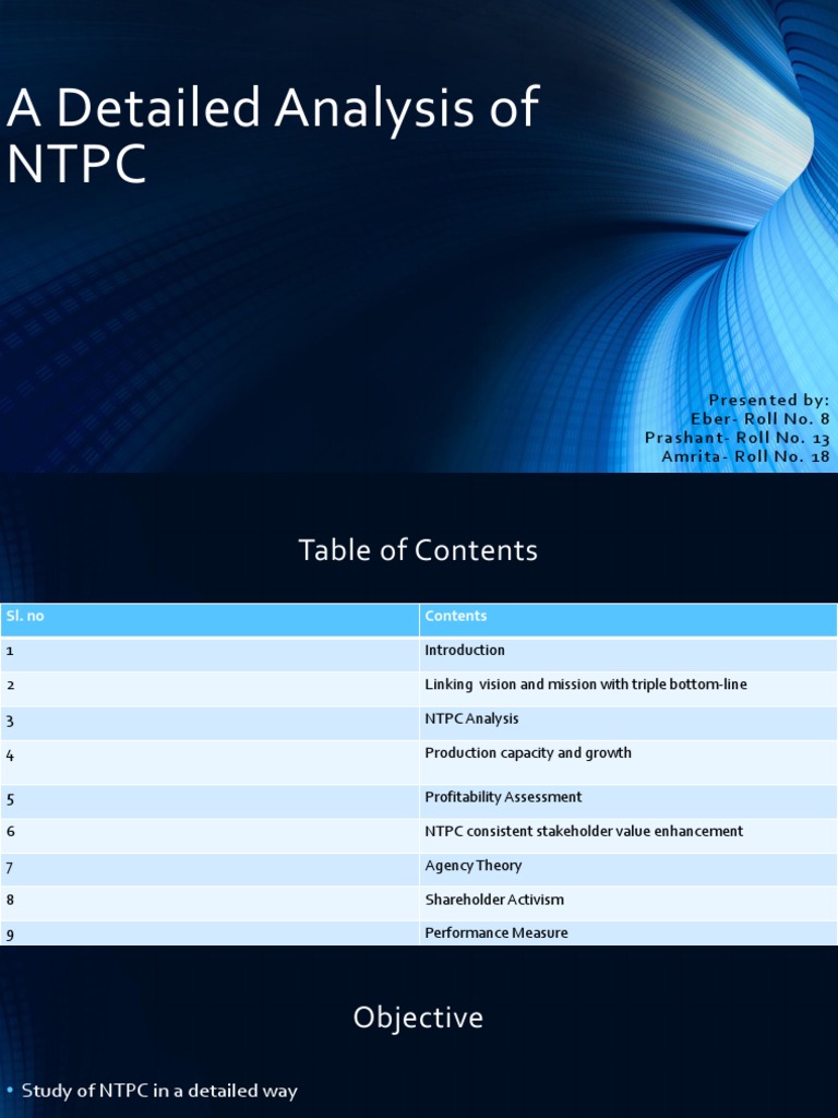 In-Depth NTPC Analysis and Insights | PDF | Business | Finance & Money ...