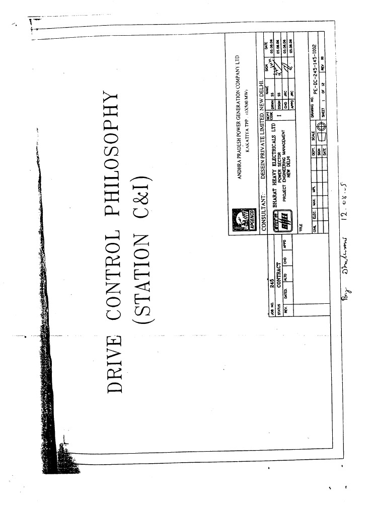 Drive Control Philosophy - C & I | PDF