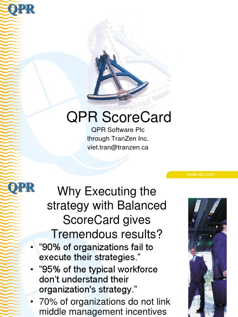 QPR Scorecard | PDF | Oracle Corporation | Customer Relationship Management