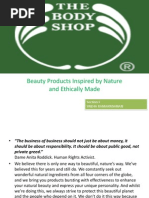 The Body Shop: Mission Statement: "A Company With A Difference" and The ...