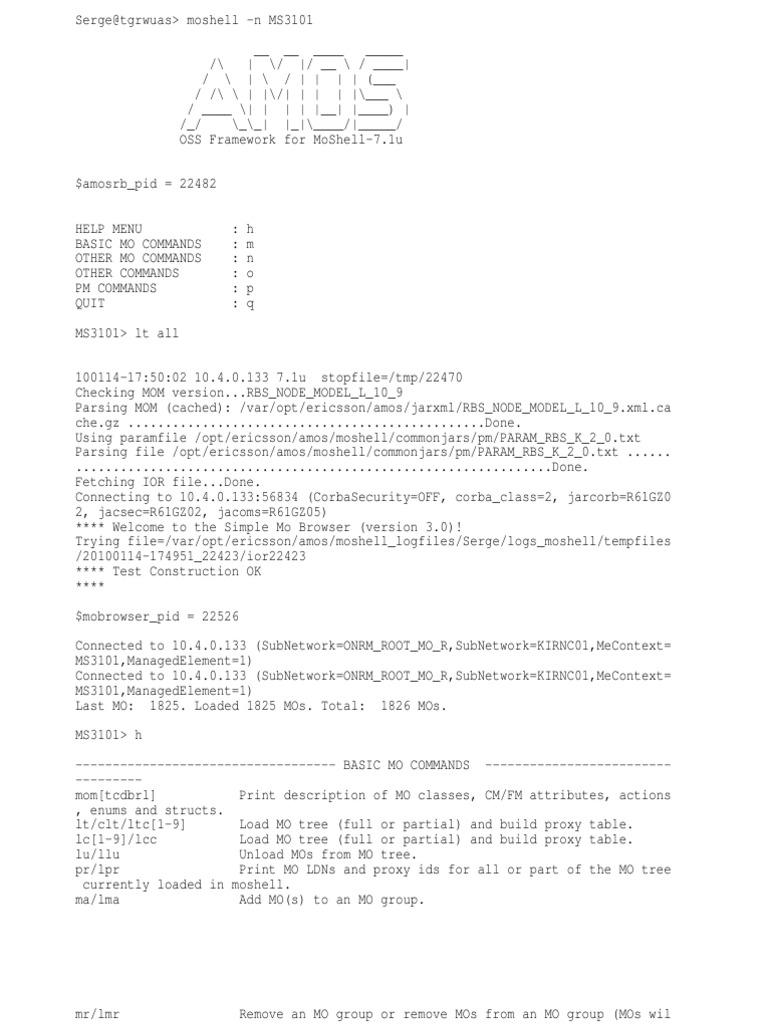 RNC Commands | PDF | File Transfer Protocol | Areas Of Computer Science