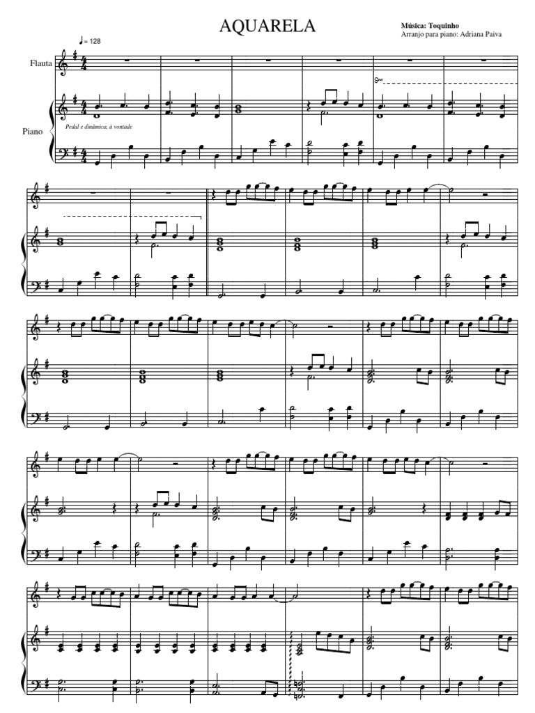Música "Aquarela", Toquinho | PDF