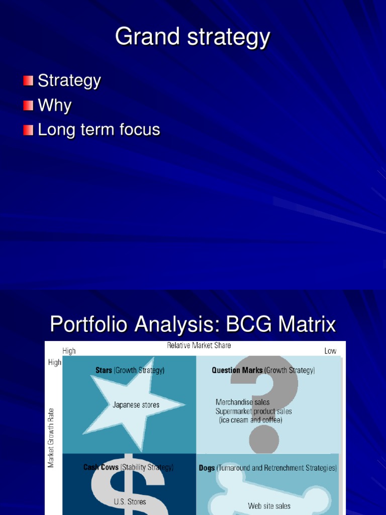 Grand Strategy | PDF | Diversification (Finance) | Strategic Management
