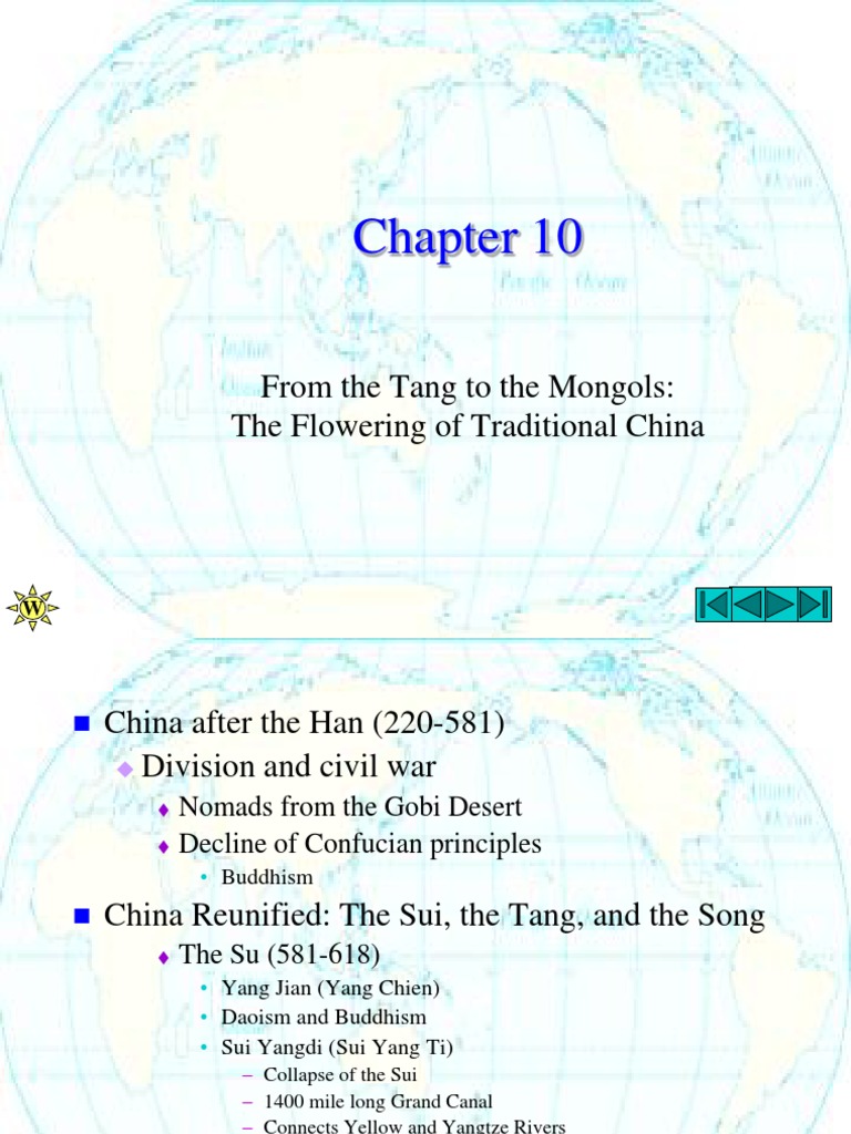 World History To 1500 A.D.-Ch10-China | PDF | Tang Dynasty | Genghis Khan