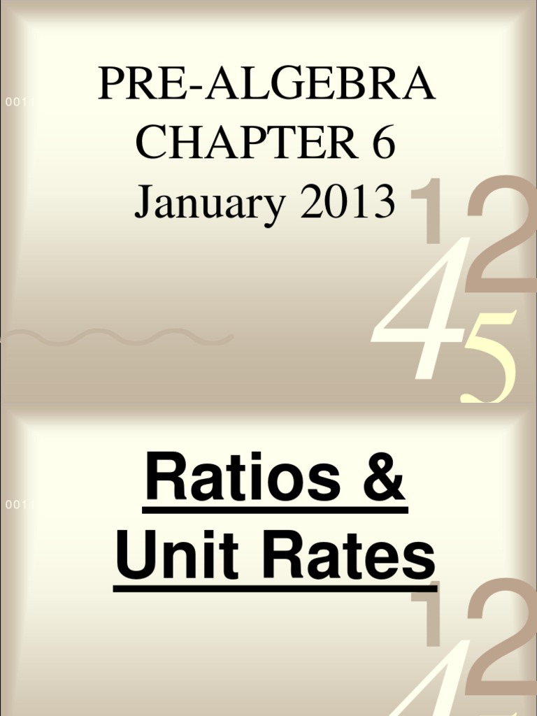 Pre-Algebra Chapter 6 Notes | PDF | Ratio | Fraction (Mathematics)