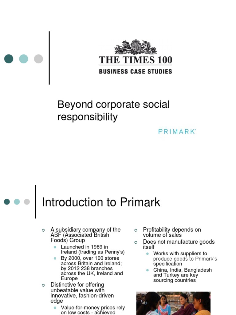 Primark's Commitment to CSR and HERproject | PDF | Corporate Social ...