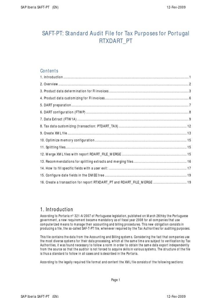 Saft | PDF | Invoice | Xml