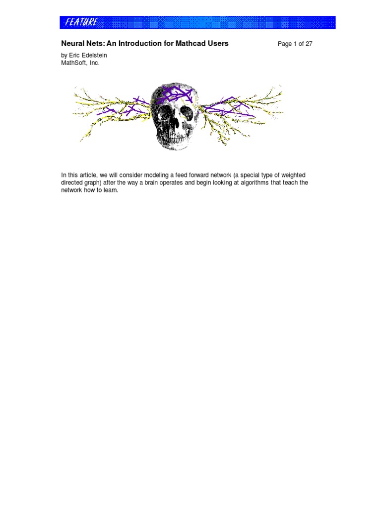 Mathcad - Neural | PDF | Artificial Neural Network | Vertex (Graph Theory)