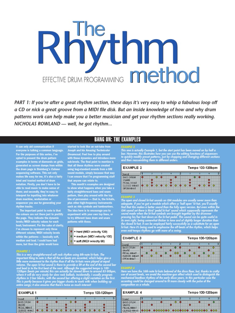 Drum Programming | Download Free PDF | Drum Kit | Rhythm