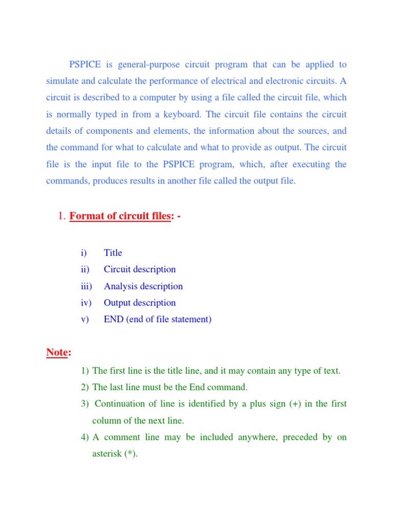 Pspice | PDF | Electrical Network | Direct Current