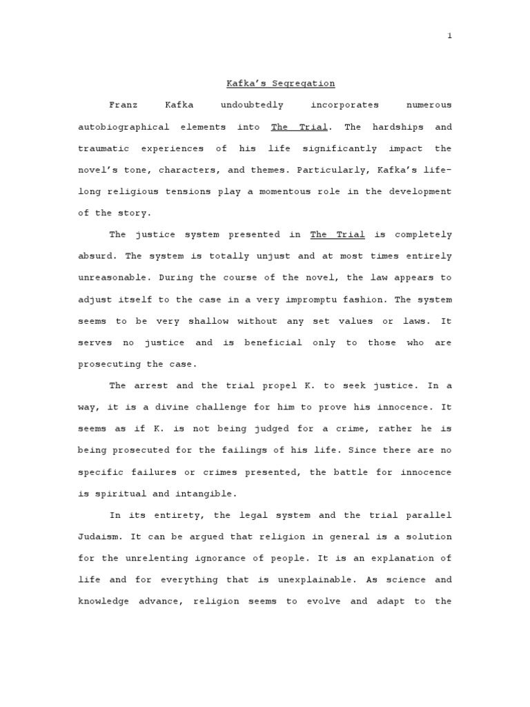 The Trial | PDF | Franz Kafka | The Trial