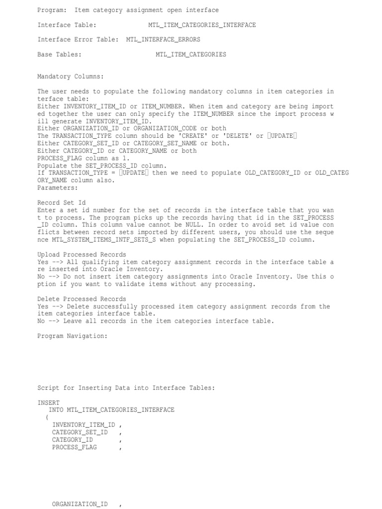 Category Assignment Interface | Download Free PDF | Information ...