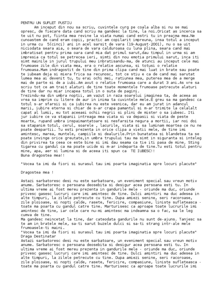 464636-Modele Scrisori Dragoste | PDF