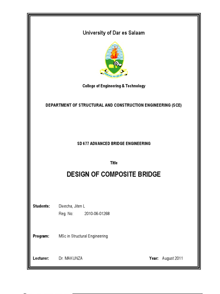Design of Composite Bridge | PDF | Beam (Structure) | Bending