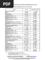 NDT Course Fees in India | PDF | Nondestructive Testing | Tests