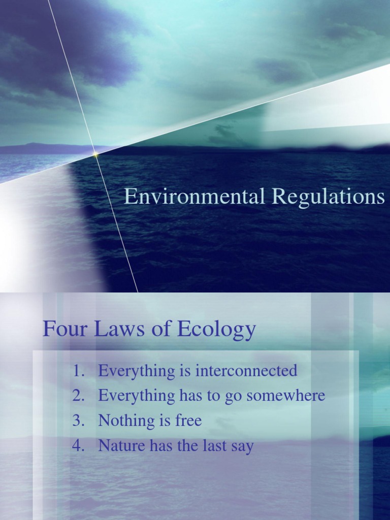 Environmental Legislations | PDF | Clean Water Act | Sanitation