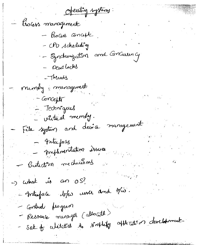 Operating System GATE Notes | PDF