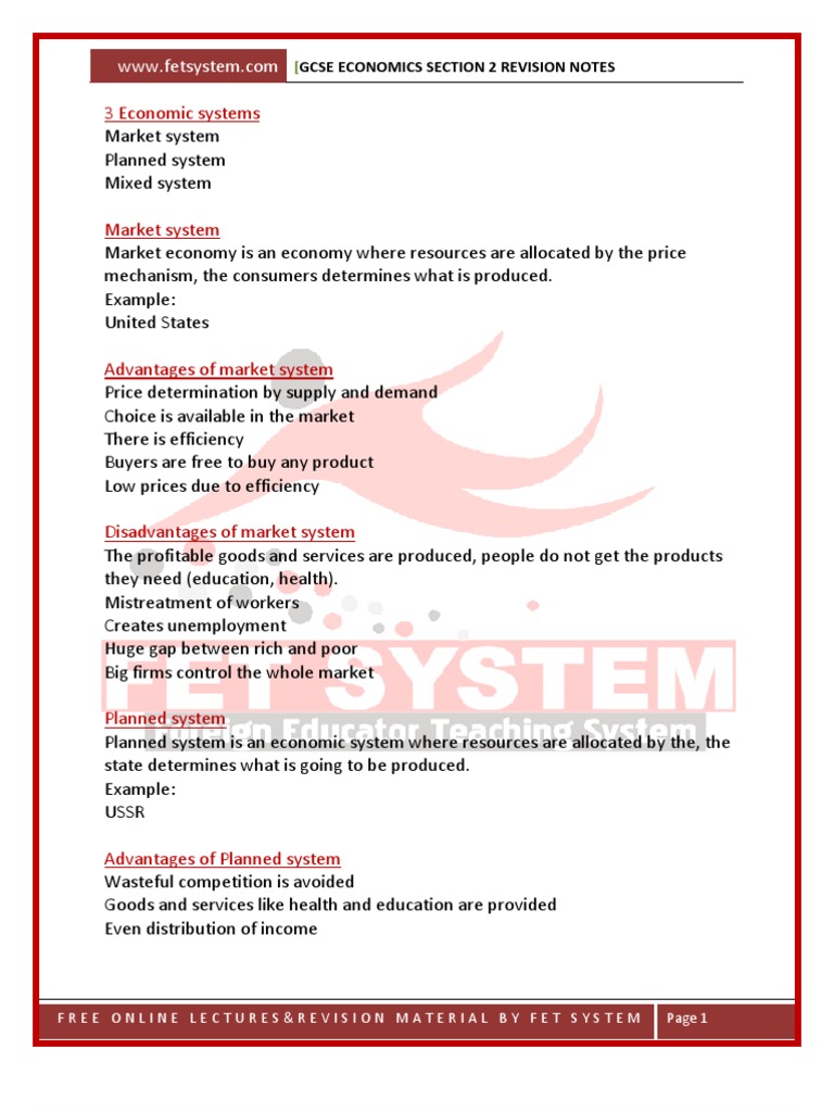 Igcse Economics Pdf Demand Price Elasticity Of Demand