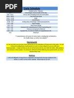 1st Grade Daily Schedule 2025 | PDF