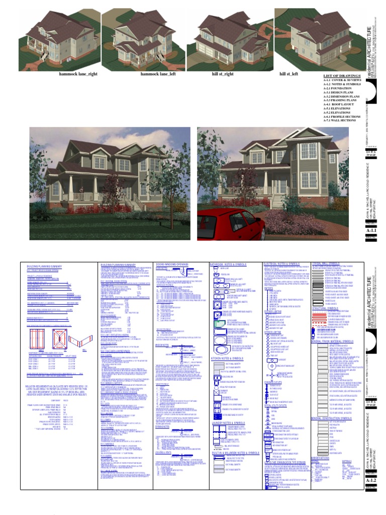 Basic Service Drawings Set | PDF | Framing (Construction) | Door