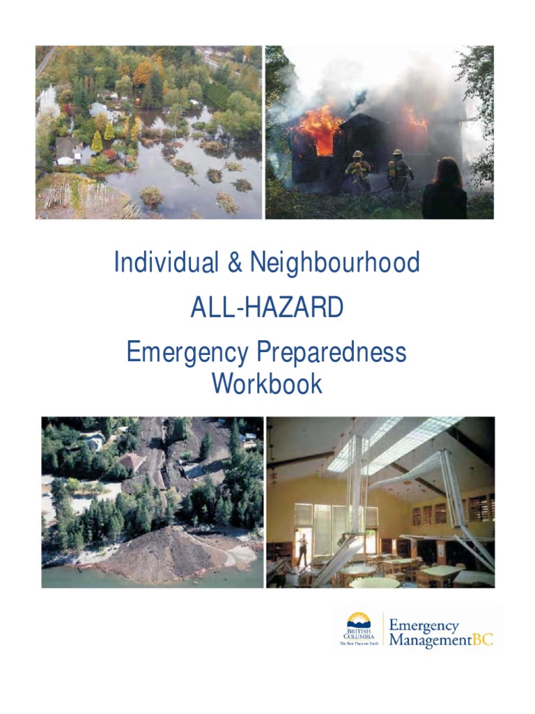 All Hazard Preparedness Workbook | Emergency Management | Emergency ...