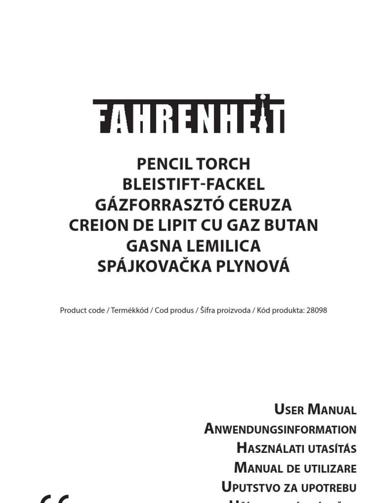 JET-503 Pencil Torch User Manual | PDF