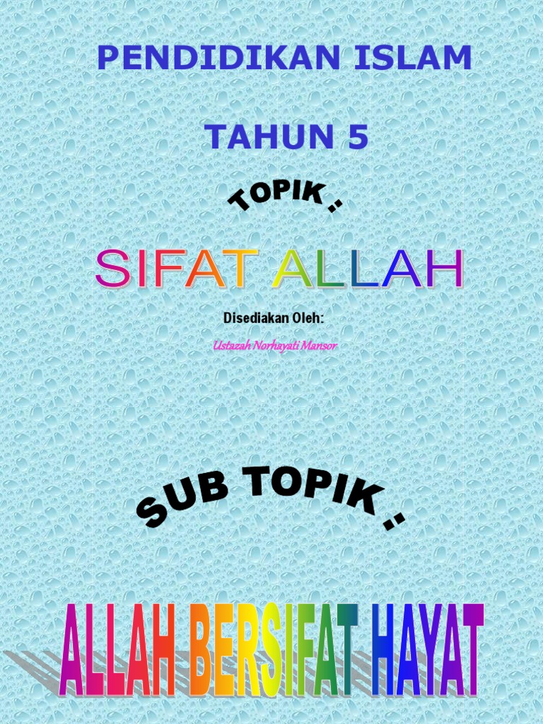 Pendidikan Islam Tahun 5 | PDF