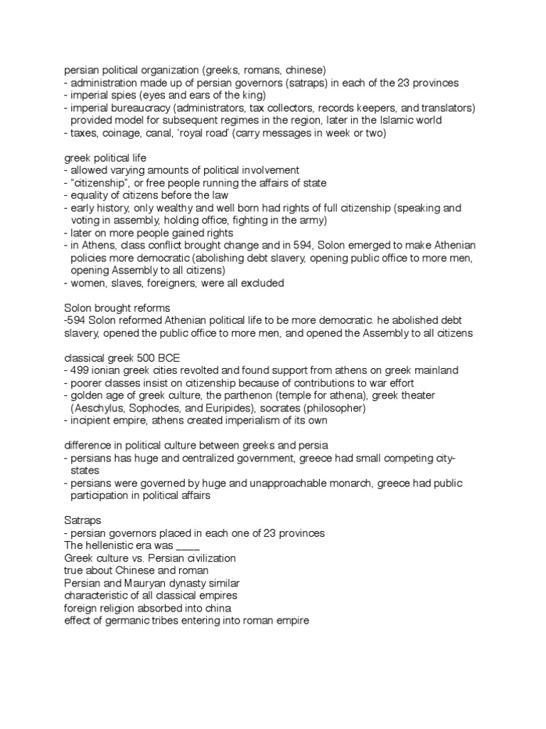 Am2 Test Prep | PDF | Ancient Greece | Achaemenid Empire