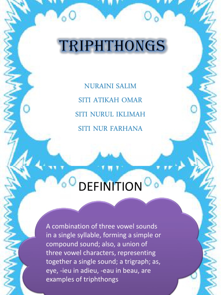 Understanding Triphthongs | PDF | Language Arts & Discipline | Art