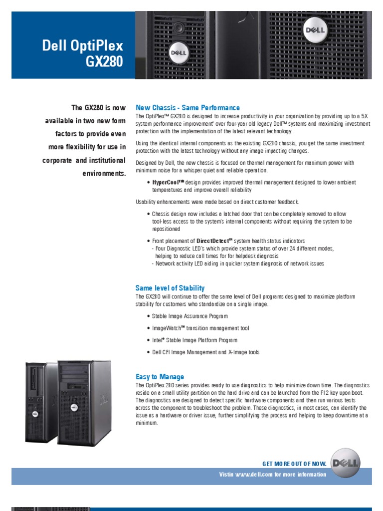 The OptiPlex™ GX280 | PDF