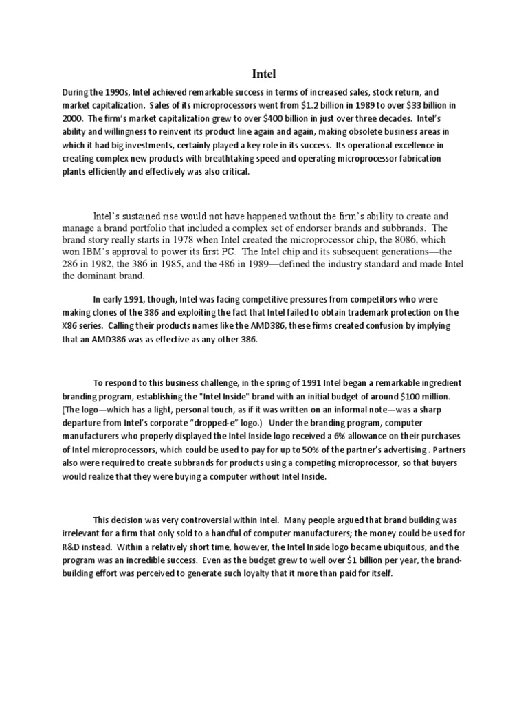 Intel Pdf Intel Microprocessor