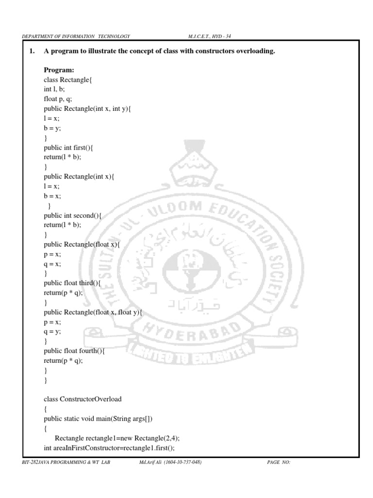 Java Programs | PDF | Java Servlet | Method (Computer Programming)