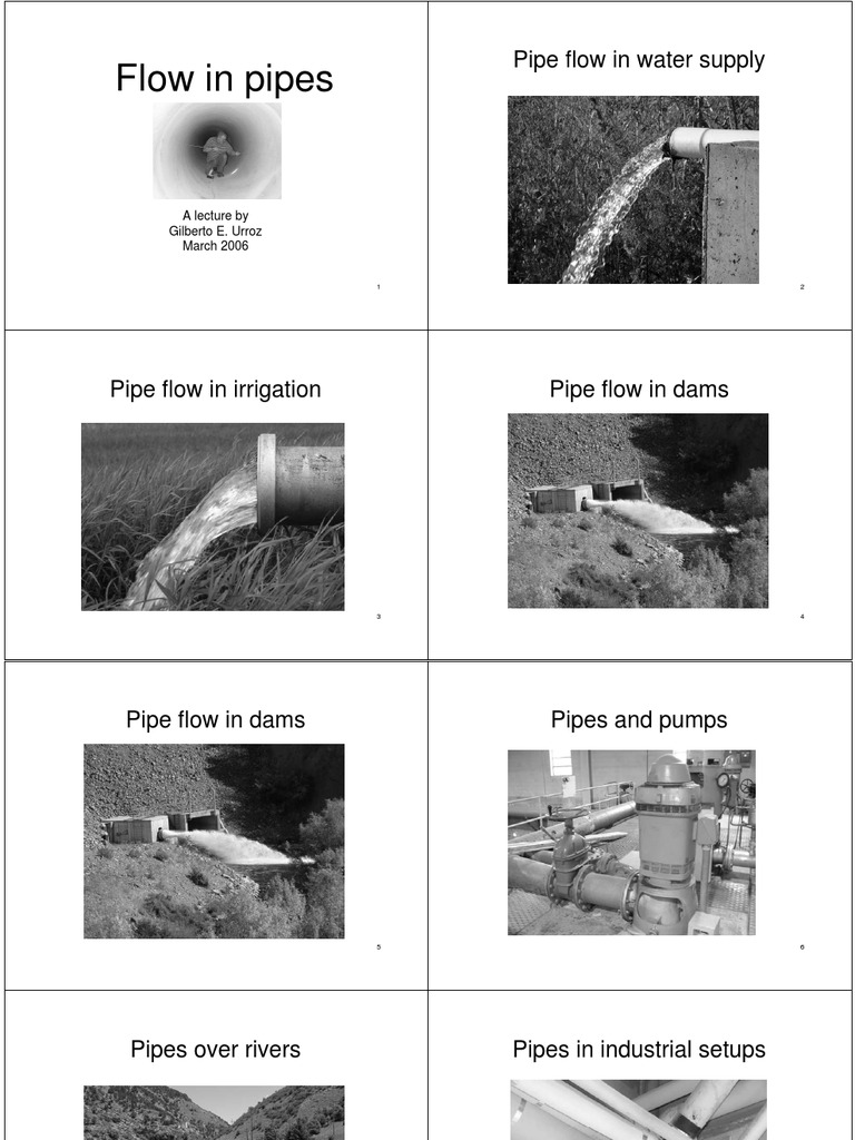 Flow in Pipes | PDF | Laminar Flow | Fluid Dynamics