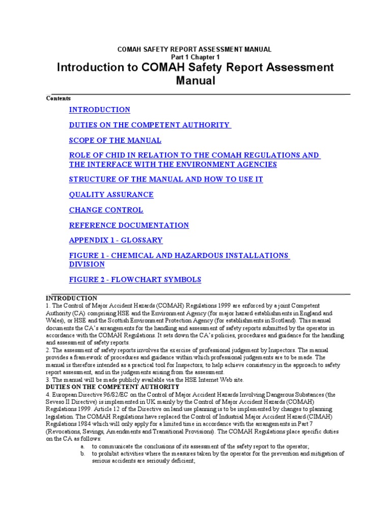COMAH | PDF | Hazards | Risk