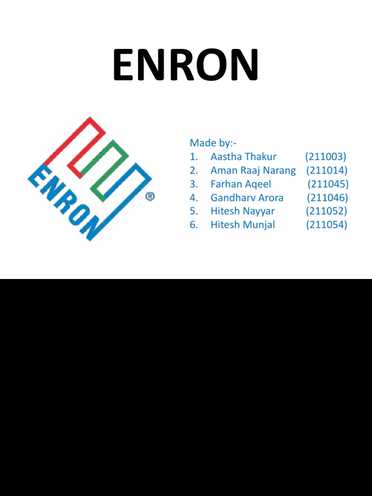 Creative Accounting - Enron | PDF | Enron | Mark To Market Accounting