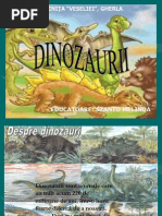 Proiect Didactic Dinozaurii | PDF