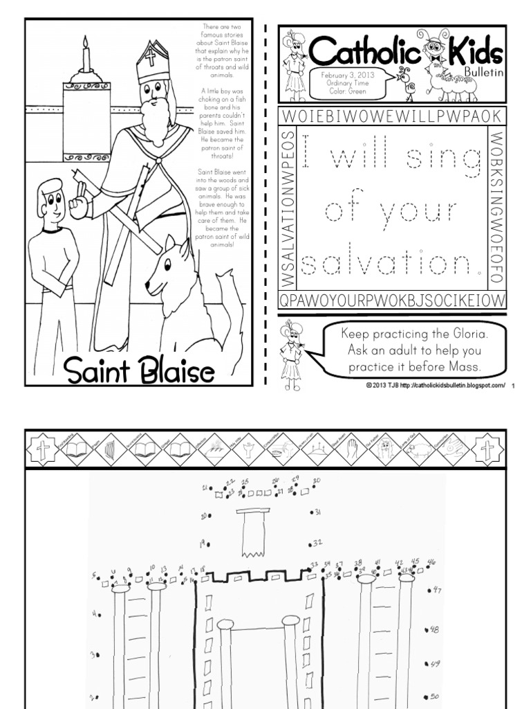 February 2013 Catholic Kids Bulletin | PDF | Social Science | Wellness
